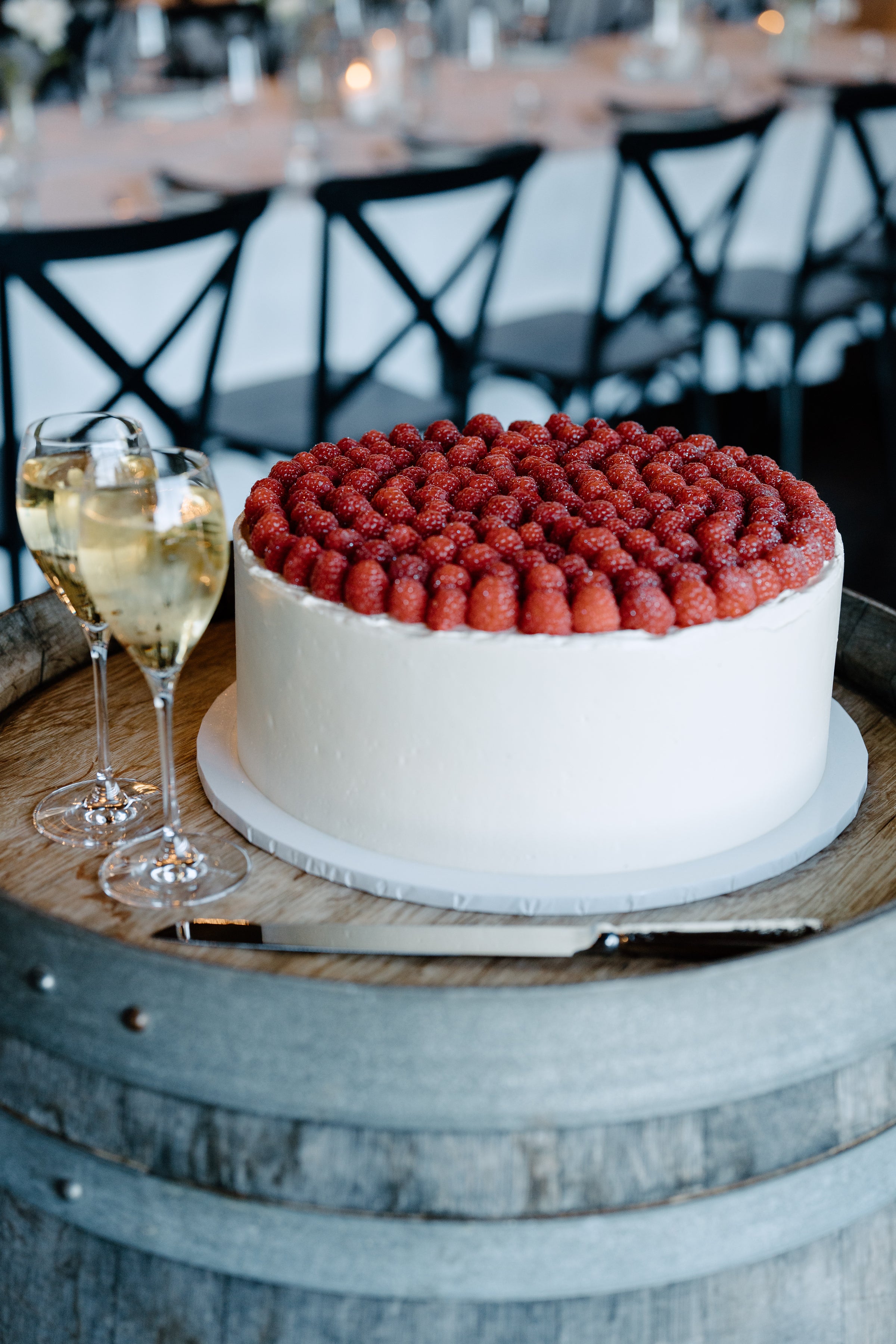 Raspberry Topped Cake | Yarra Valley Cake Company