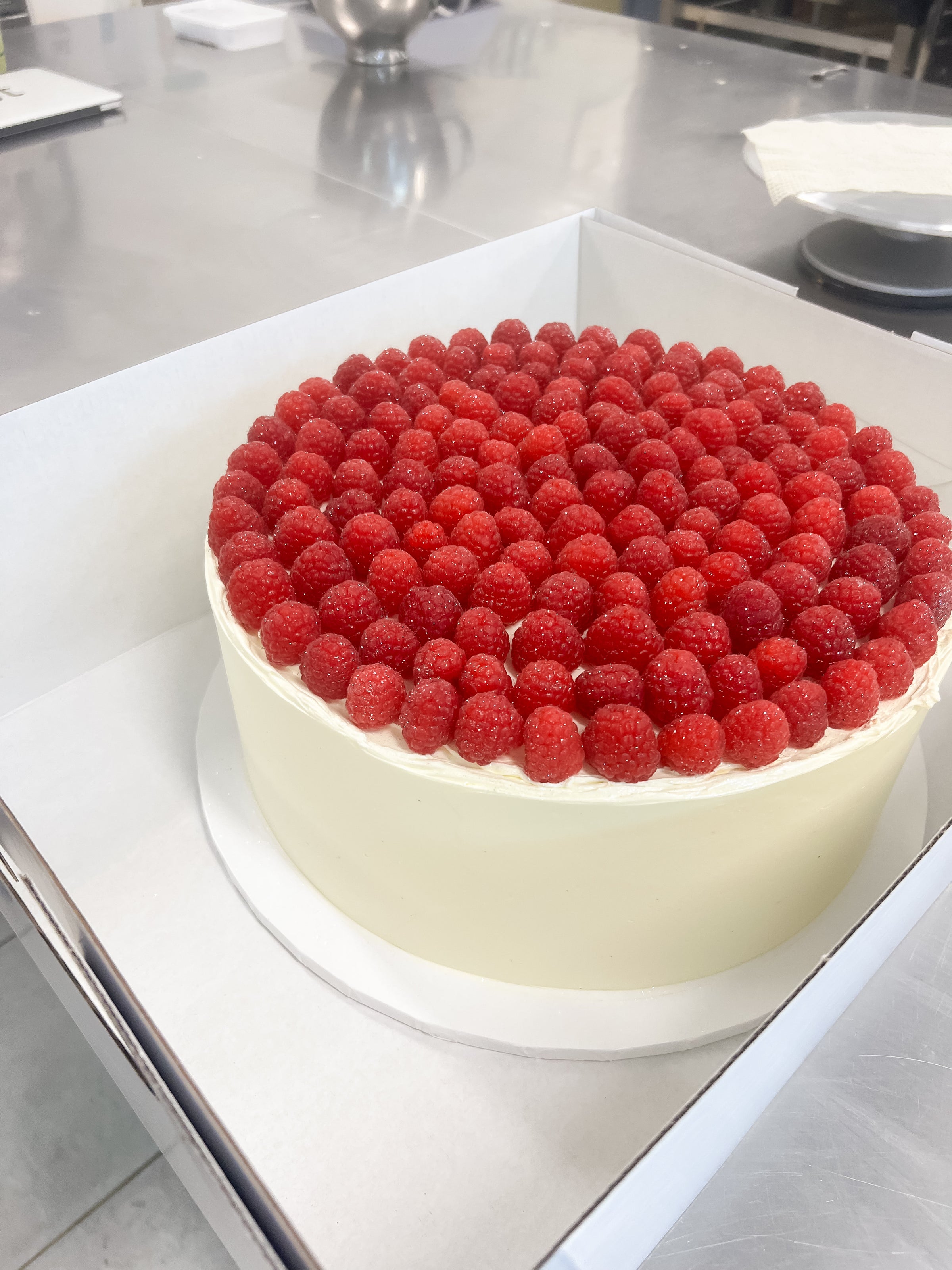 Raspberry Topped Cake | Yarra Valley Cake Company